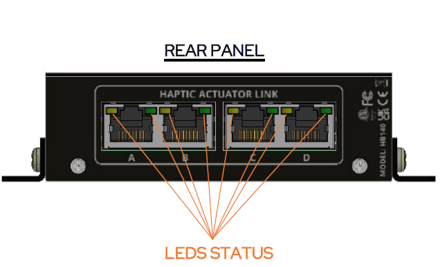 Troubleshooting using LED status (G5 Haptic Bridge)